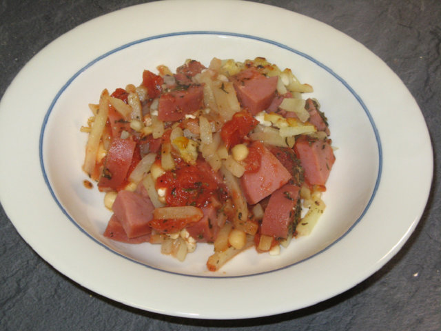 papu-makkaravuoka - Resepti