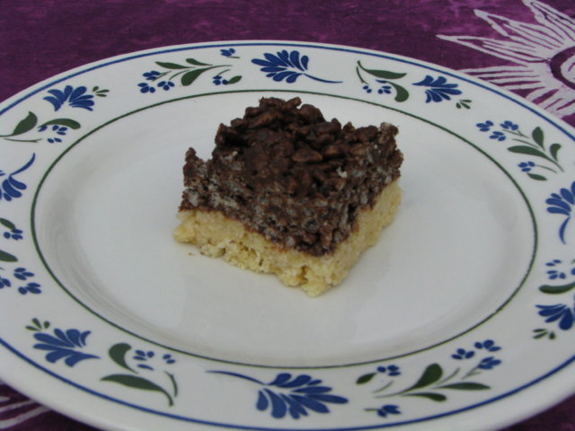 Riisisuklaa neliöt - Resepti