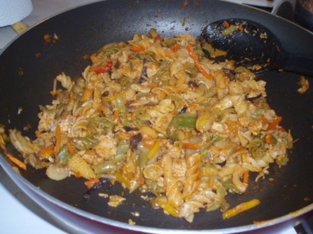 Broiler-pastawok - Resepti