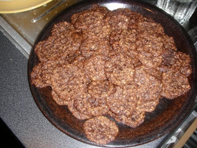 kaura- suklaa keksit - Resepti