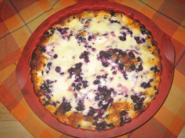 Mustikka-Rahkapiirakka - Resepti