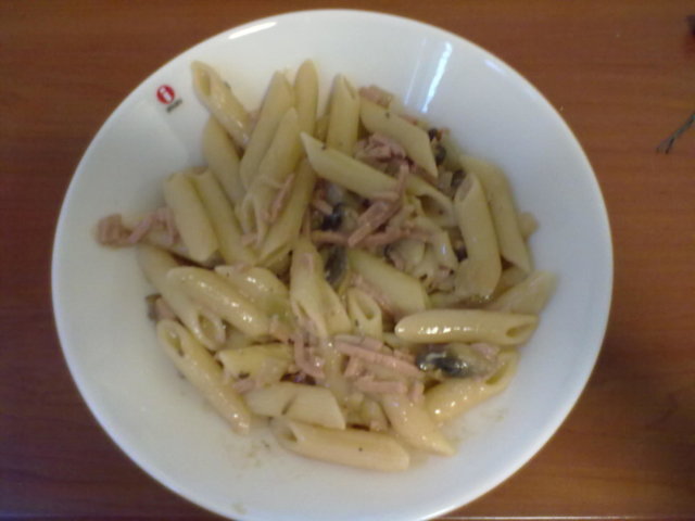 Kinkku-Herkkusieni Pasta - Resepti