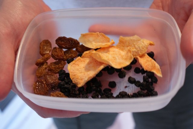 Kuivatut mustikat ja kotitekoiset rusinat - Resepti