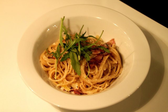 Pekonipasta - Resepti