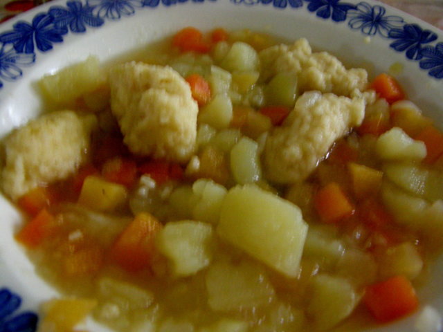 Mannaryyni-Klimppisoppa - Resepti