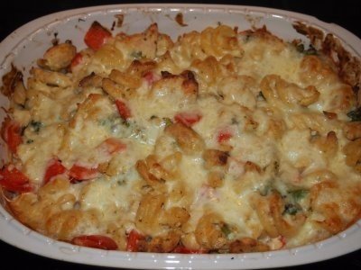 Pasta-broilerigratiini - Resepti