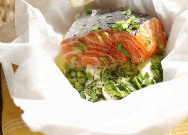 Lohi-mozzarellapaketit - Resepti