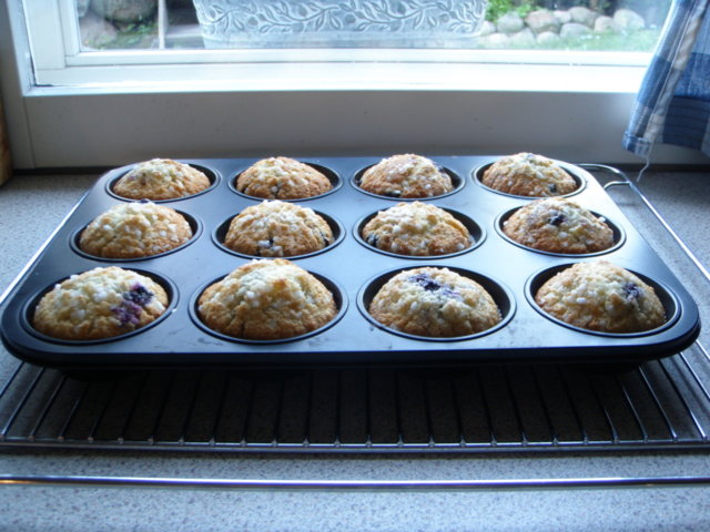 Gluteenittomat pähkinä-mustikkamuffinit - Resepti