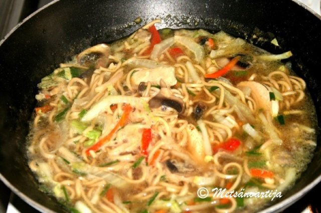 Tang Mein (nuudelikeitto) - Resepti