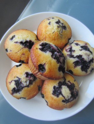 mustikka muffinit - Resepti