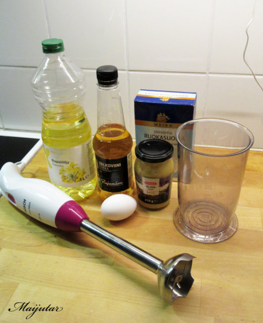 Nopea majoneesi sauvasekoittimella - Resepti