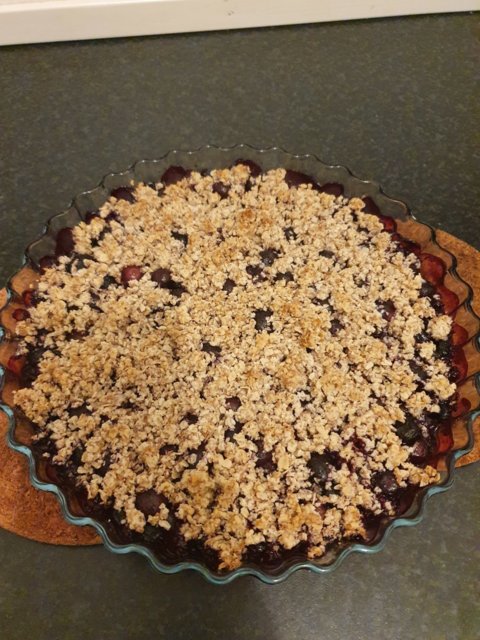 Blue berry pie / smulpaj / blåbärspaj / mustikkahyve - Resepti