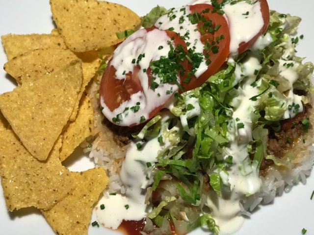 Okinawa Taco Rice - Resepti