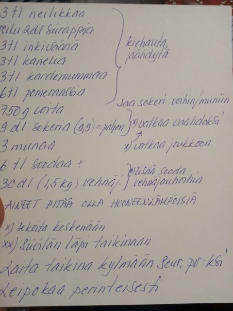 Uusi resepti 25.12.2021 - Resepti