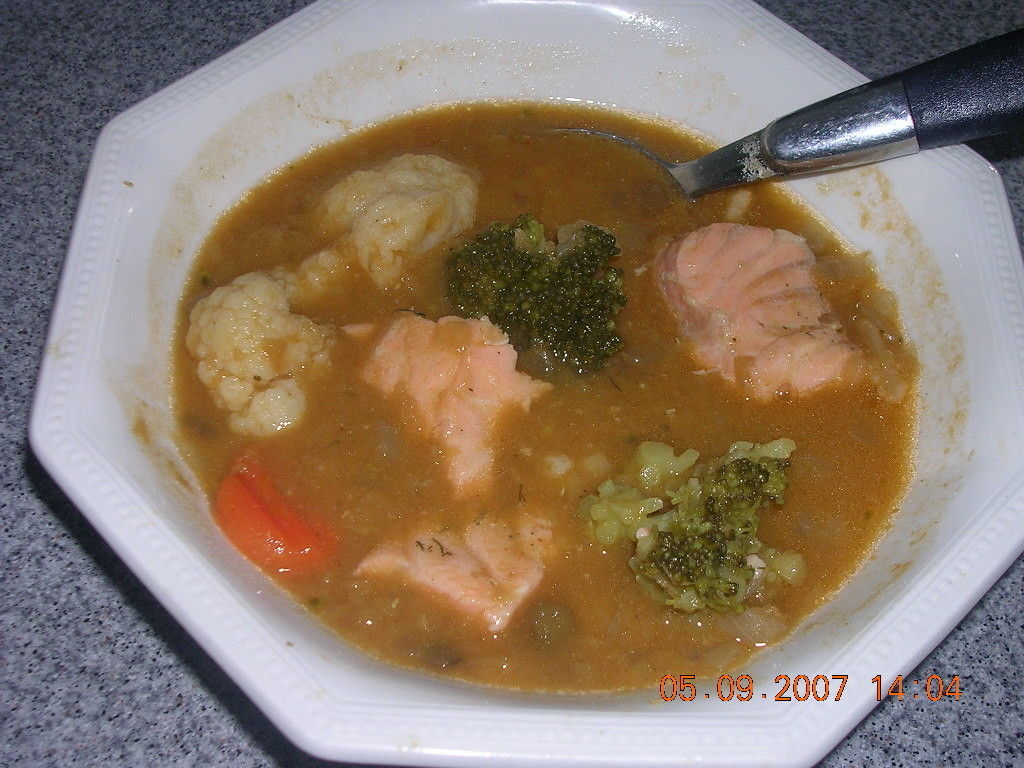 linssi lohikeitto - Resepti