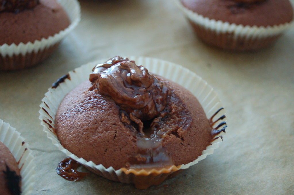 Toffeiset suklaamuffinit - Resepti