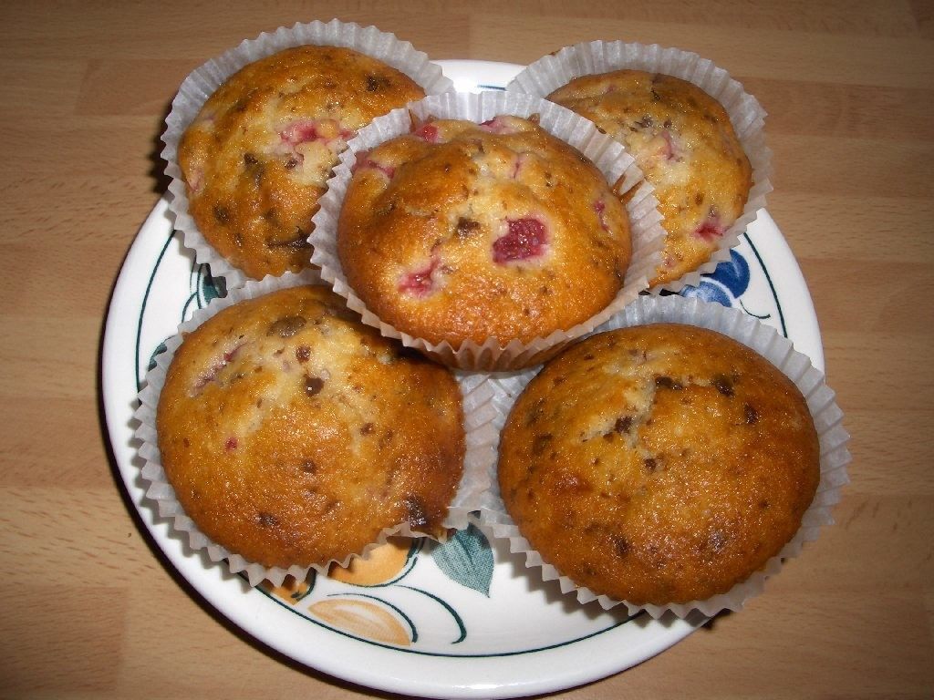 Mansikka-suklaamuffinit - Resepti