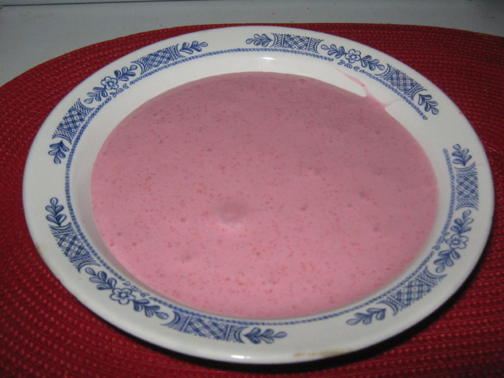 punaherukka- vispipuuro - Resepti