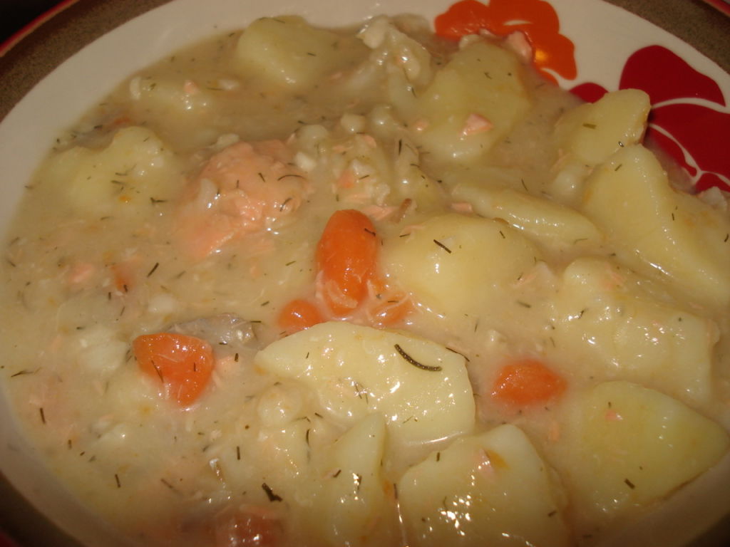 2 kalan keitto - Resepti