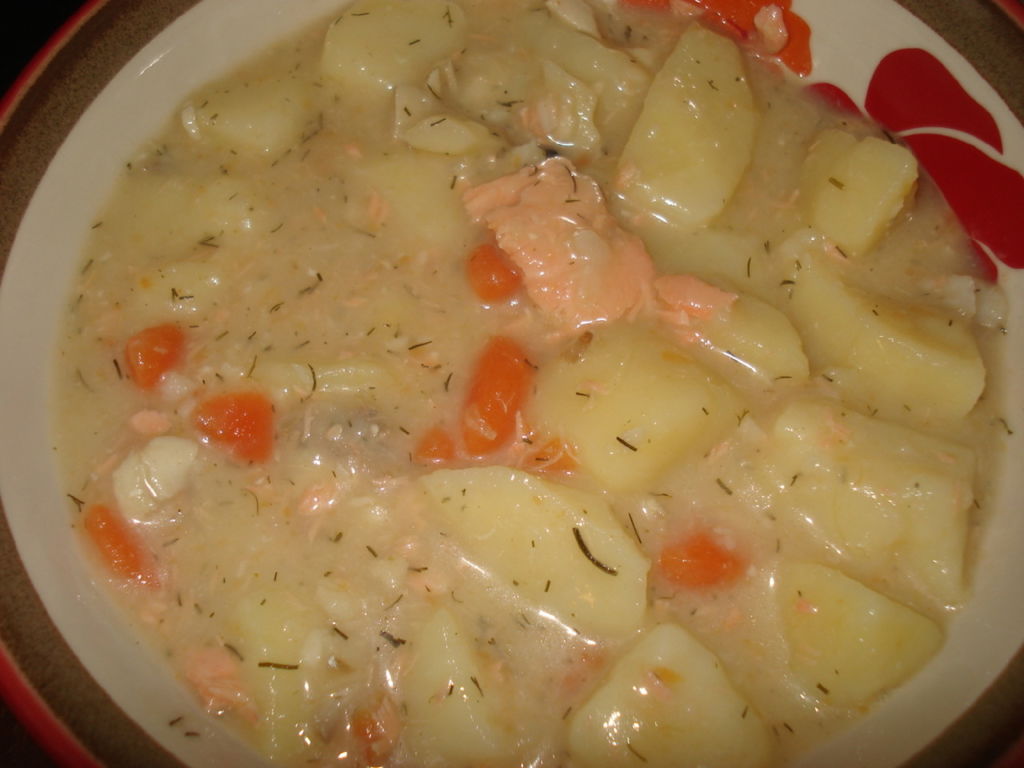 2 kalan keitto - Resepti