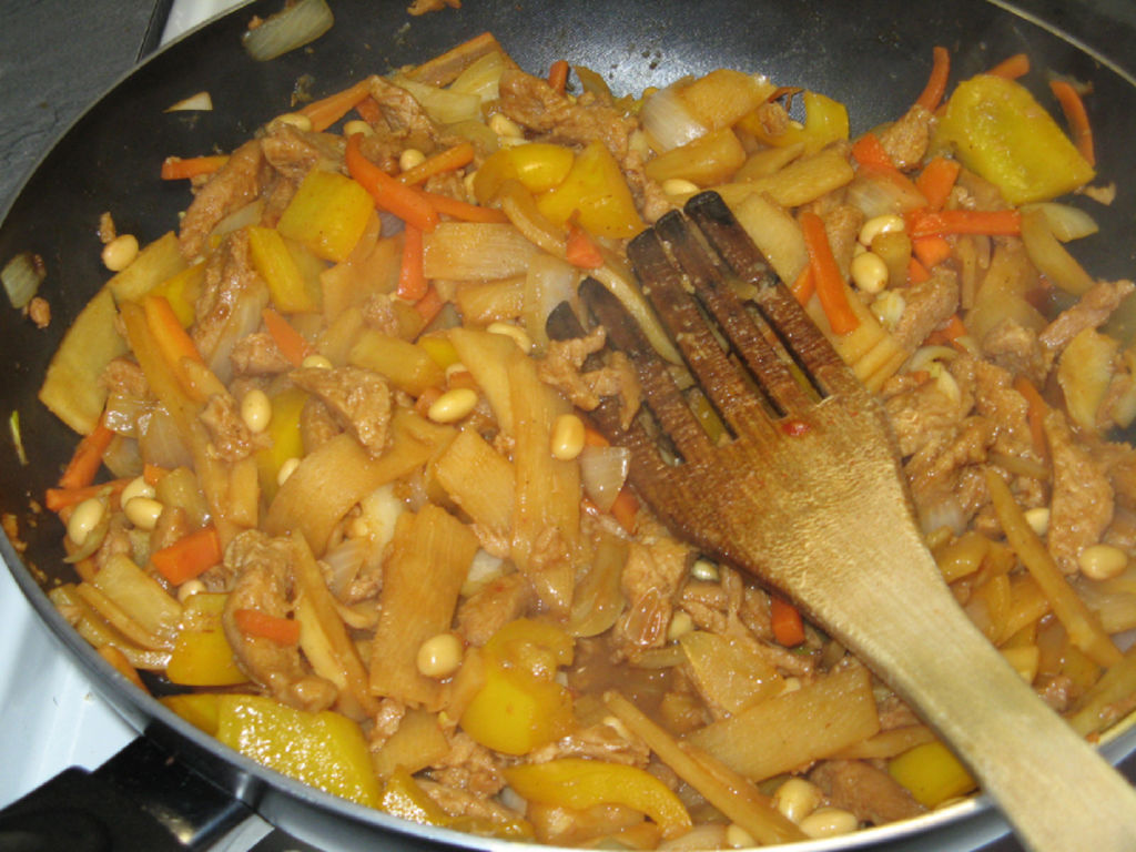 soija-teriyakiwokki - Resepti