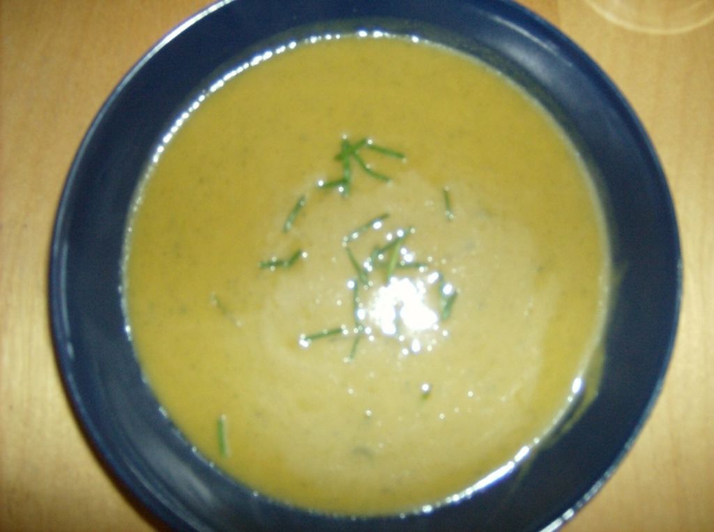 bataatti/pinaatti keitto - Resepti