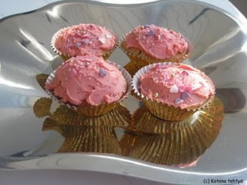 Mansikka muffinit - Resepti