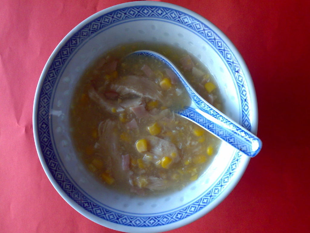 Kiinalainen Maissi-kana-keitto - Resepti