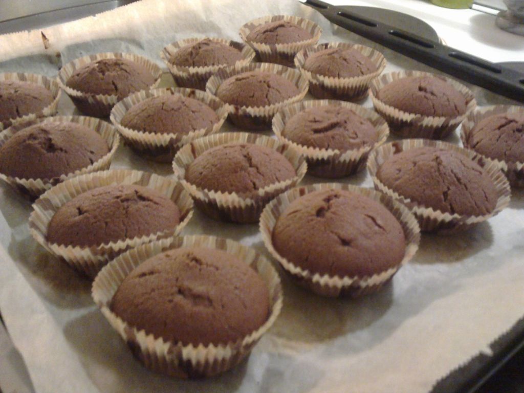 Munattomat suklaamuffinit - Resepti