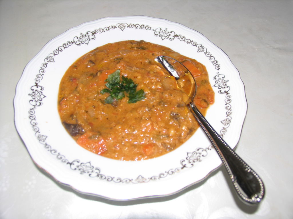 Linssi-suppilovahverokeitto - Resepti