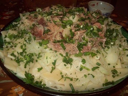 Beshbarmak - Resepti