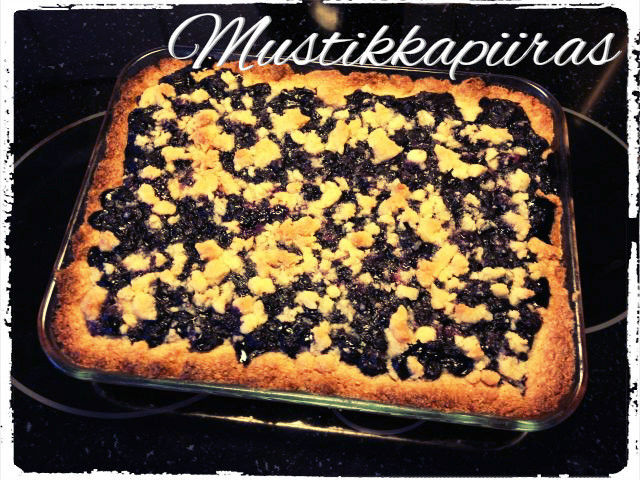Munaton mustikkapiirakka - Resepti