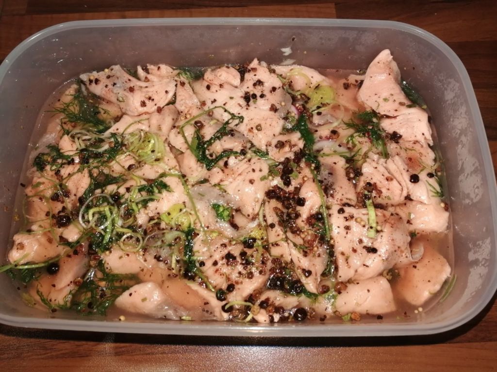 Katajanmarja lohi - Resepti