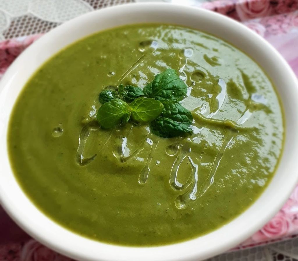 Rauhoittava vihreä keitto - Resepti