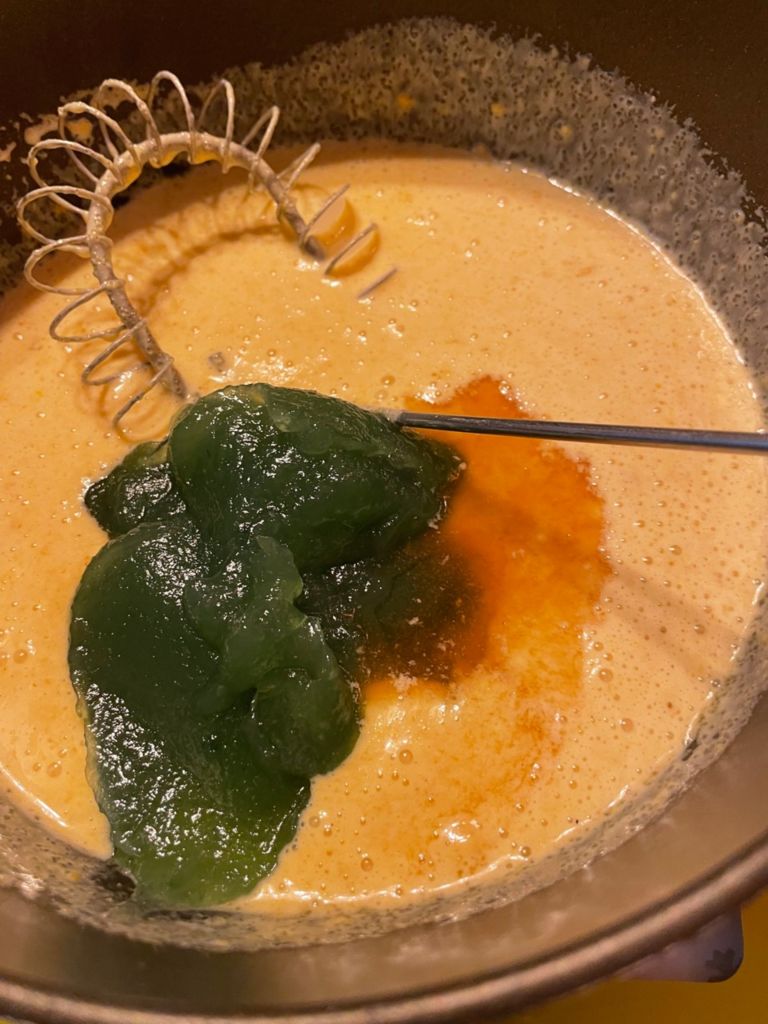 Vihreät kuulat sinappi - Resepti