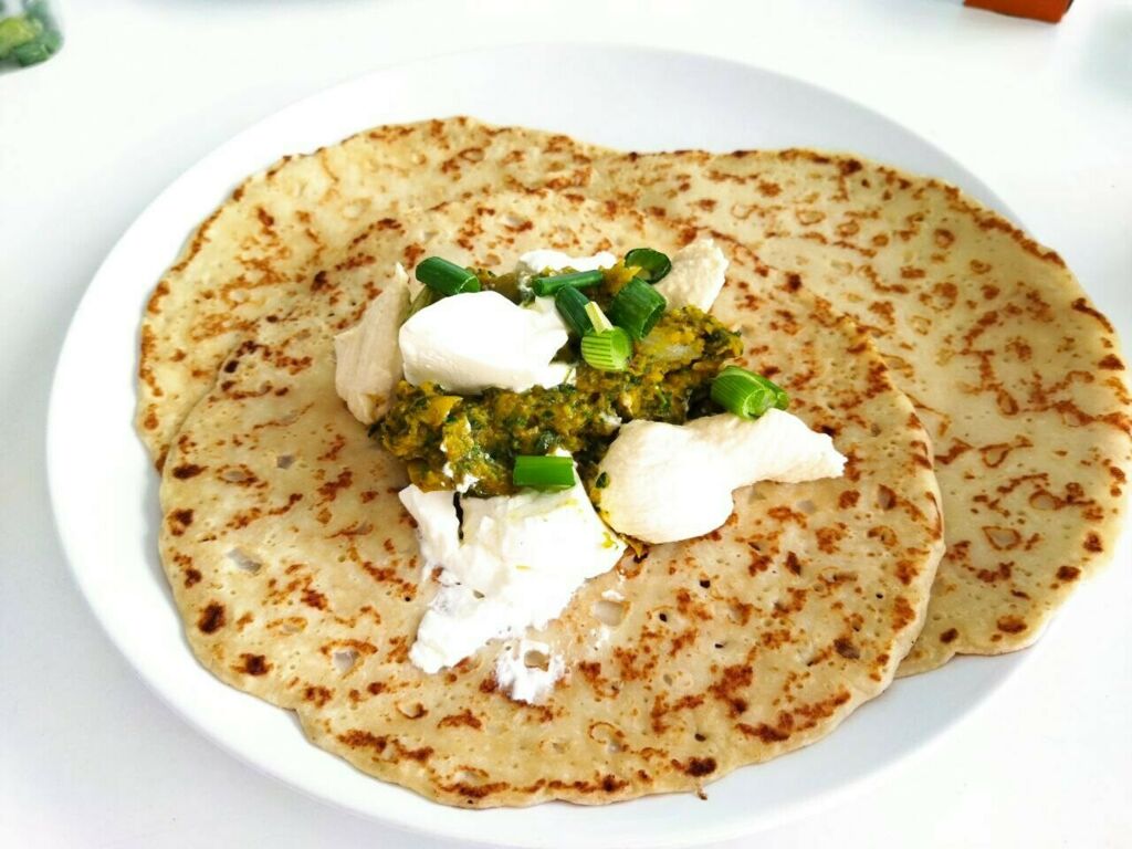 Täytetyt letut kikherne-pinaattitäytteellä - Resepti