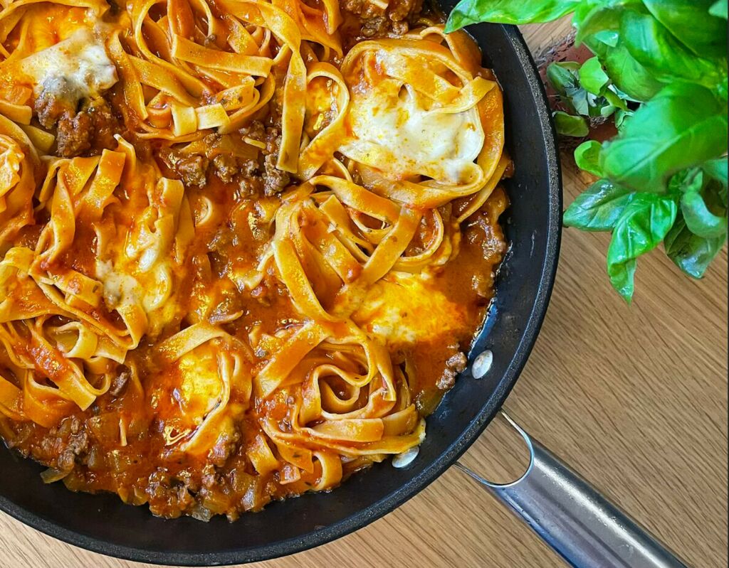 Yhden pannun pasta - pannupasta - Resepti